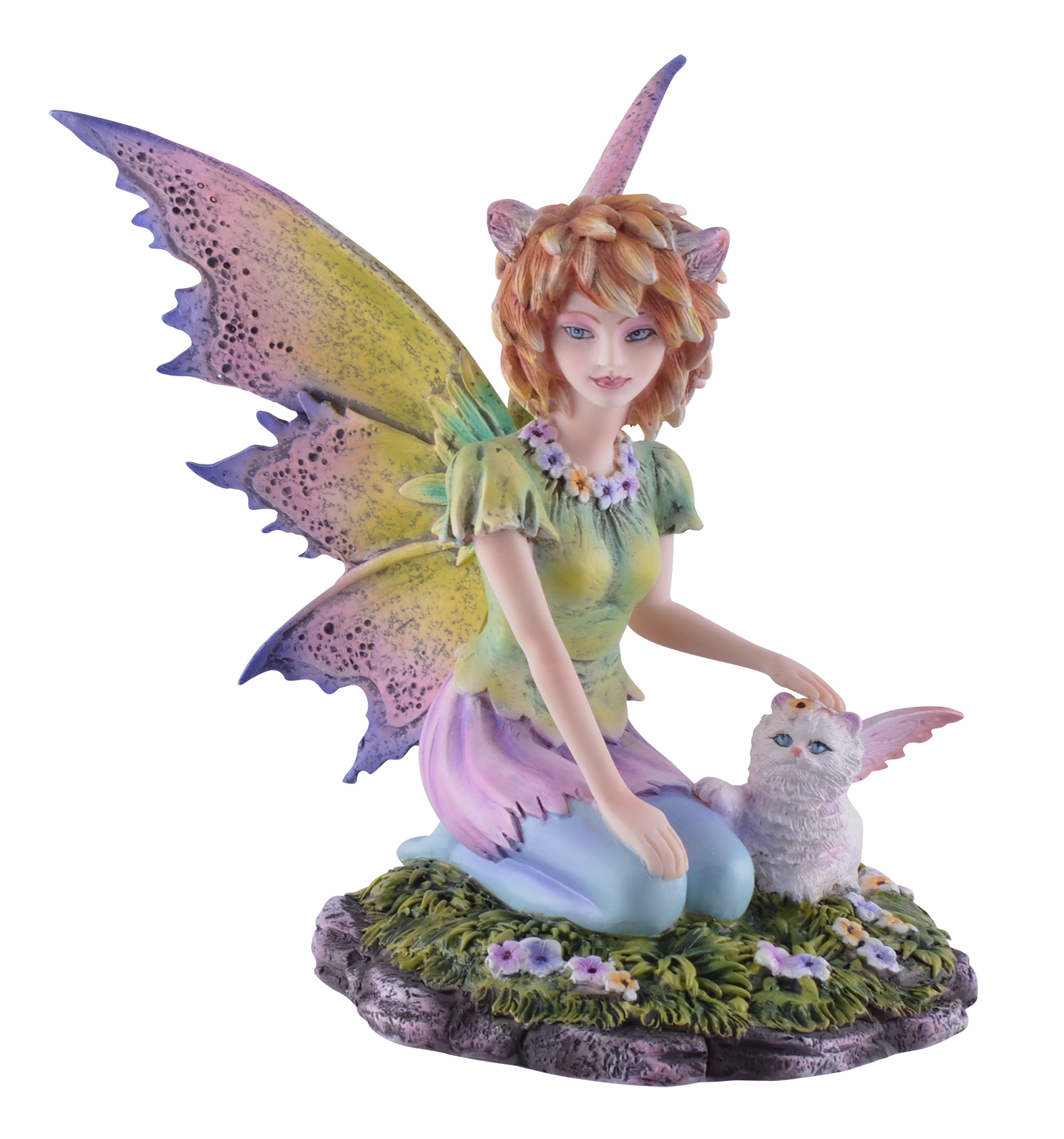 Storia e Magia - Fata con Gatto Bianco